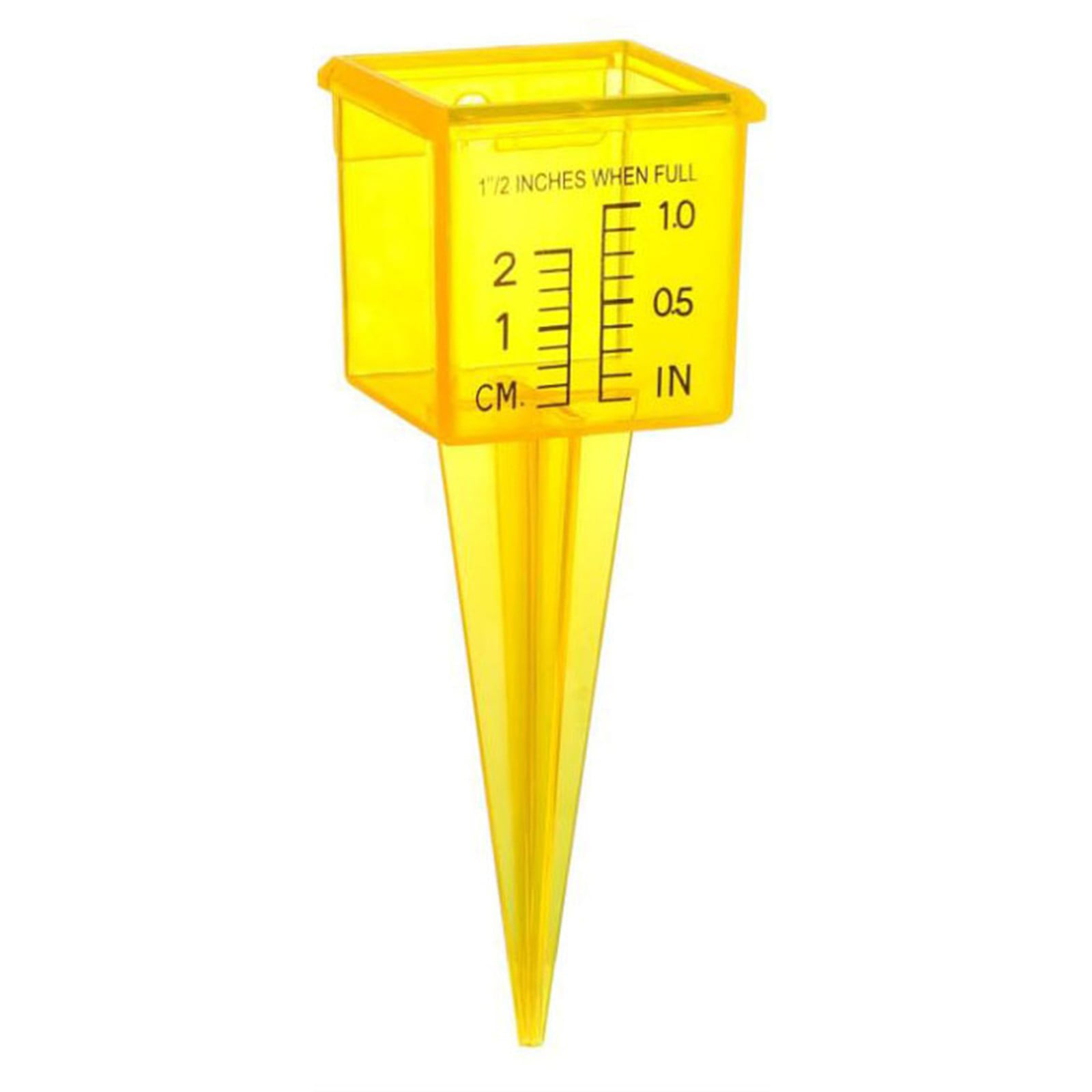 LAWNSS 1.5 Inch Heavy Duty Rain Gauge with Wide Mouth Design - Clear ...
