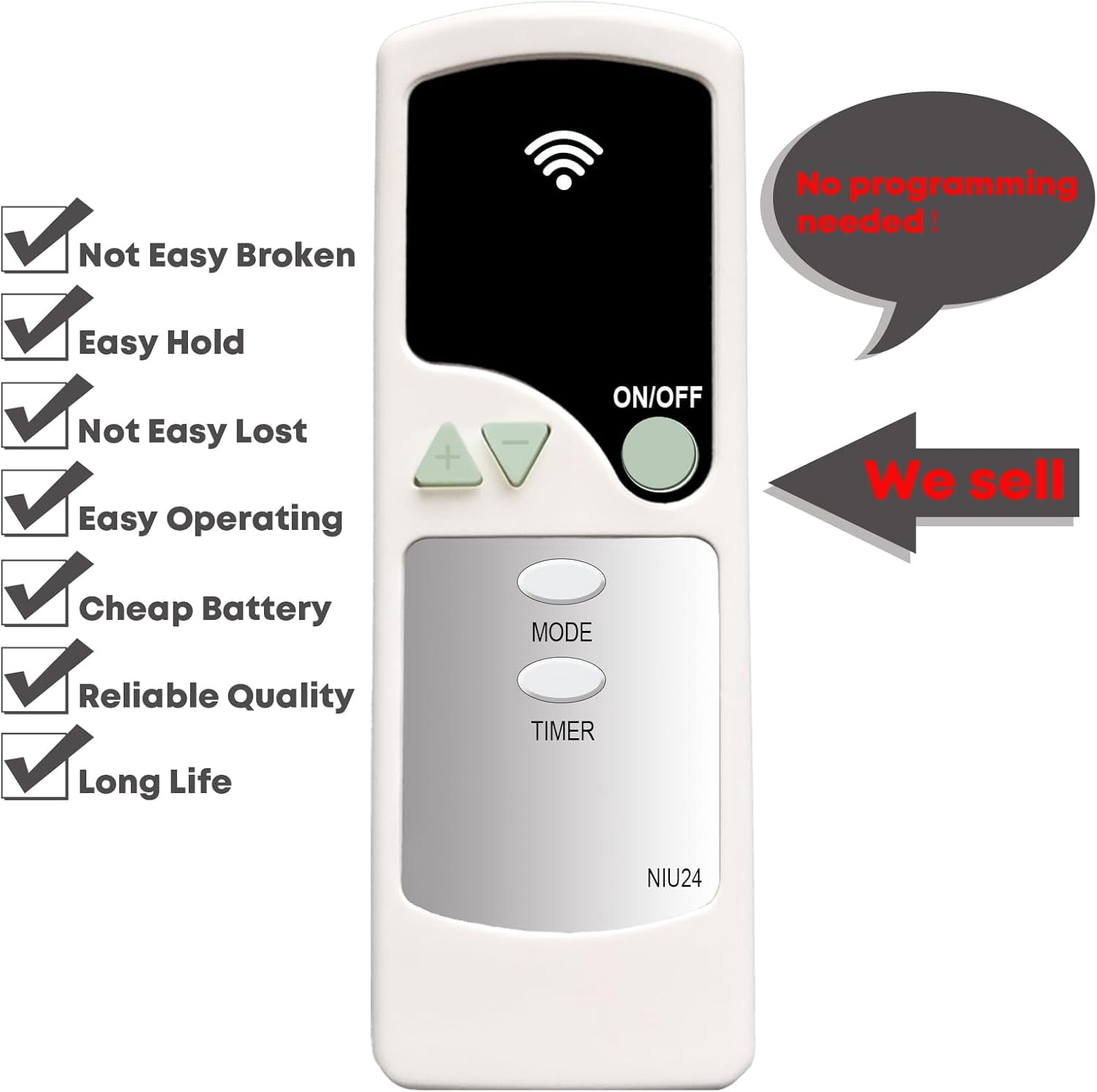 LAWONP-Replacement Remote Control for Vornado Touchstone Fan TVH500 ...