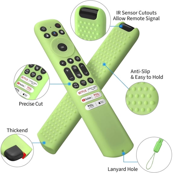 LAWONP-Silicone Cover for TCL RC813 FMB1/RC923/RC902V Remote Protective ...