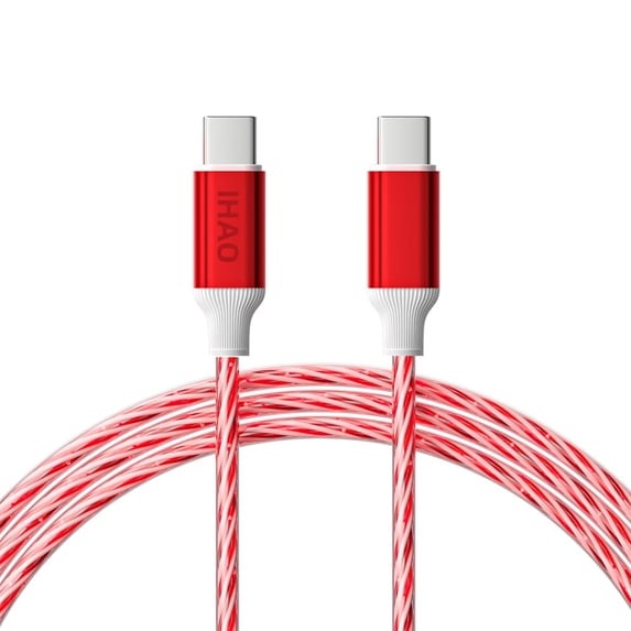 LAWONP-Starry Light-Up USB Cable USBC to USBC Cable Durable PD Fast ...
