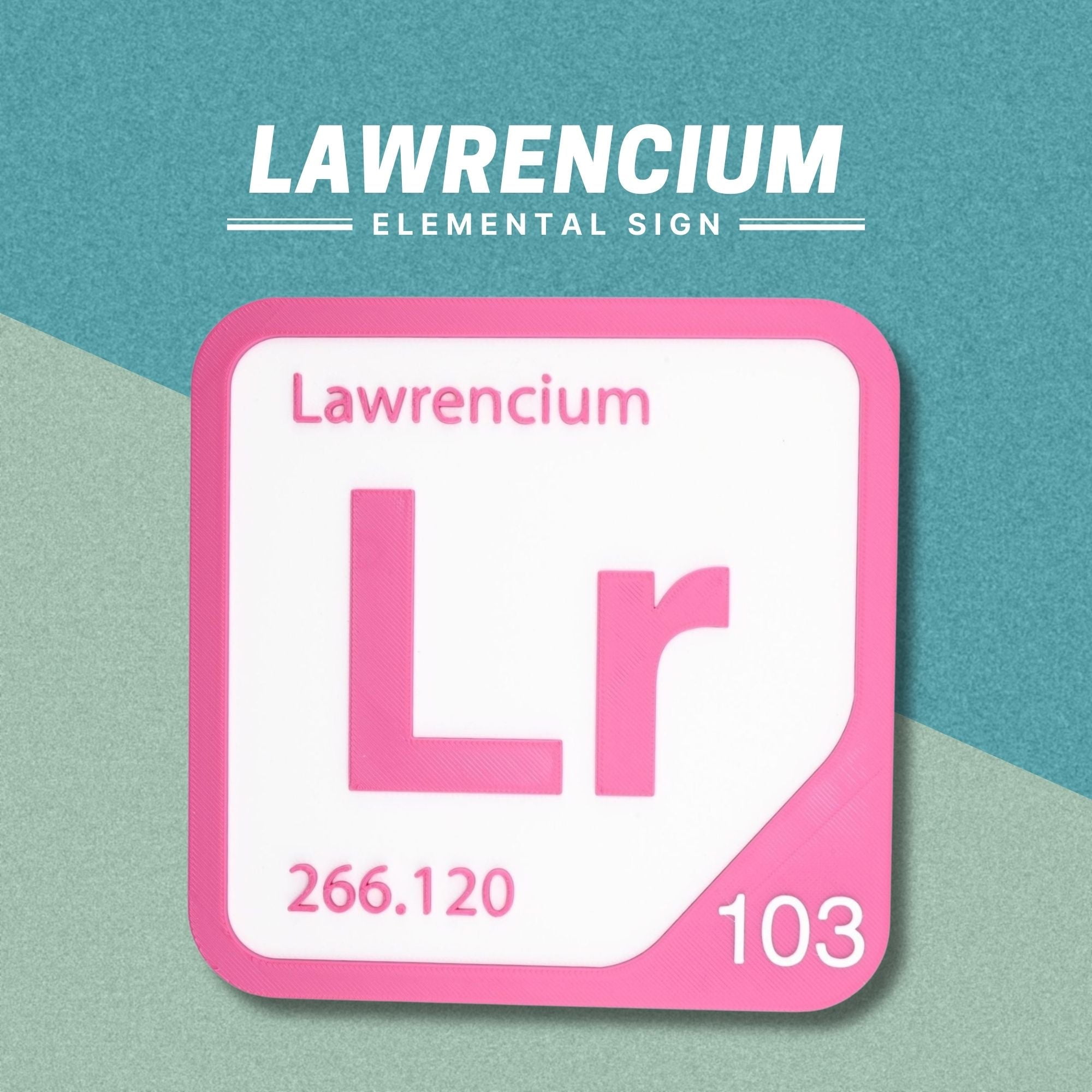LAWRENCIUM Periodic Table Tile – Educational Wall Art for Science ...