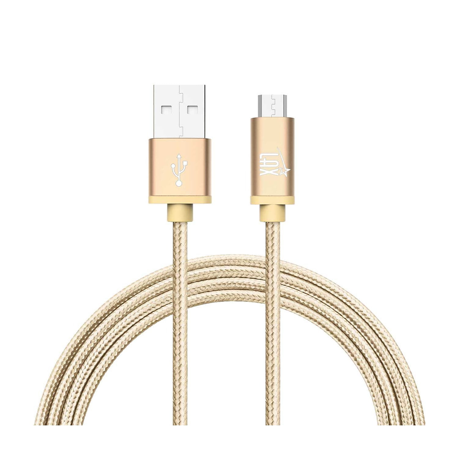 LAX Gadgets 10' Micro USB to Micro USB Cable, Gold - Walmart.com