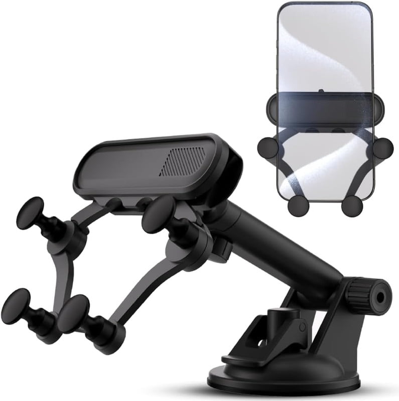 LAX Gadgets Gravity Sensor Cell Phone Mount for Car - Auto-Locking ...