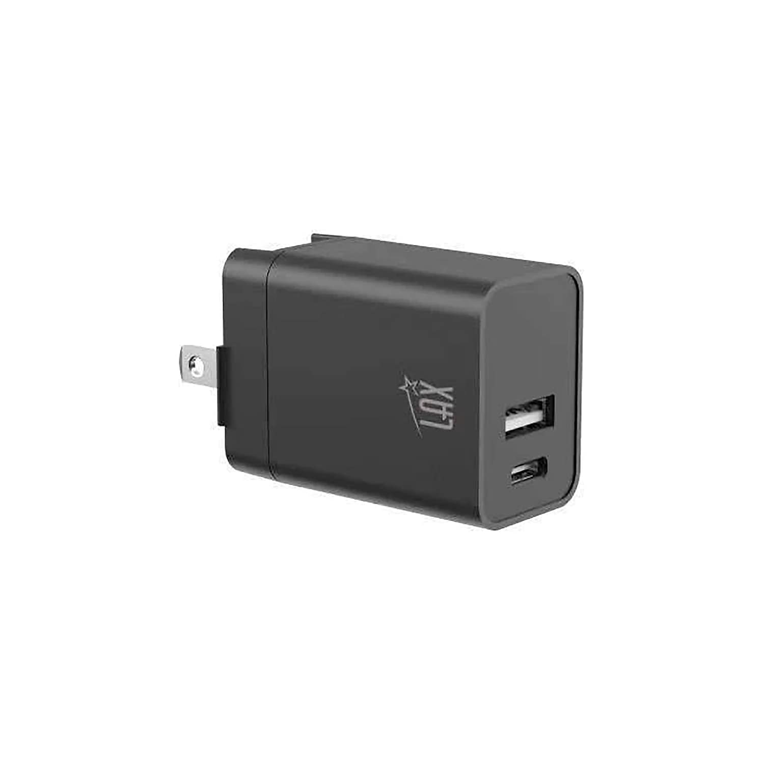 LAX Gadgets USB Wall Charger for Most Smartphones Black (PD20WQCBK ...