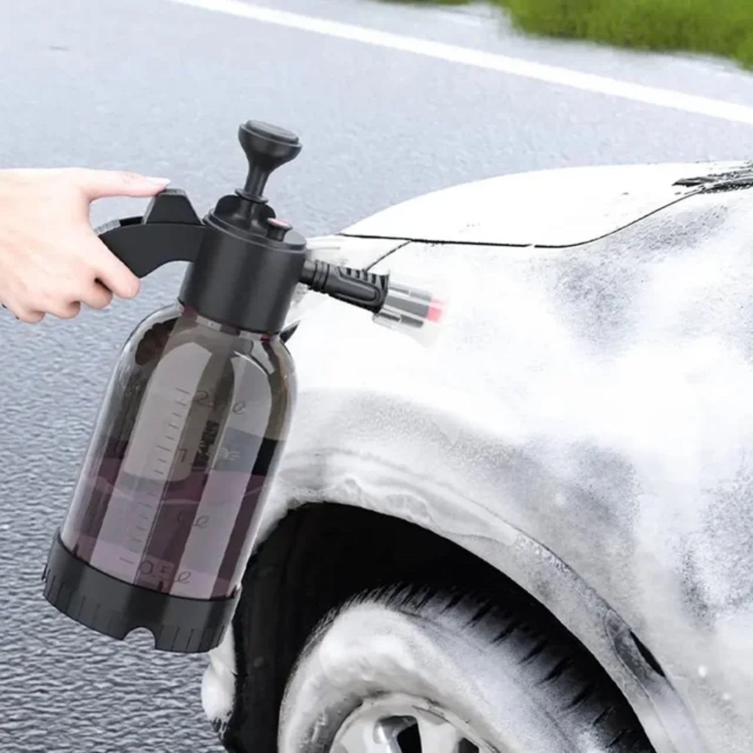 LAXLNG 2L Hand Foam Sprayer Snow Foam Gun Nozzle With Pressure Relief ...