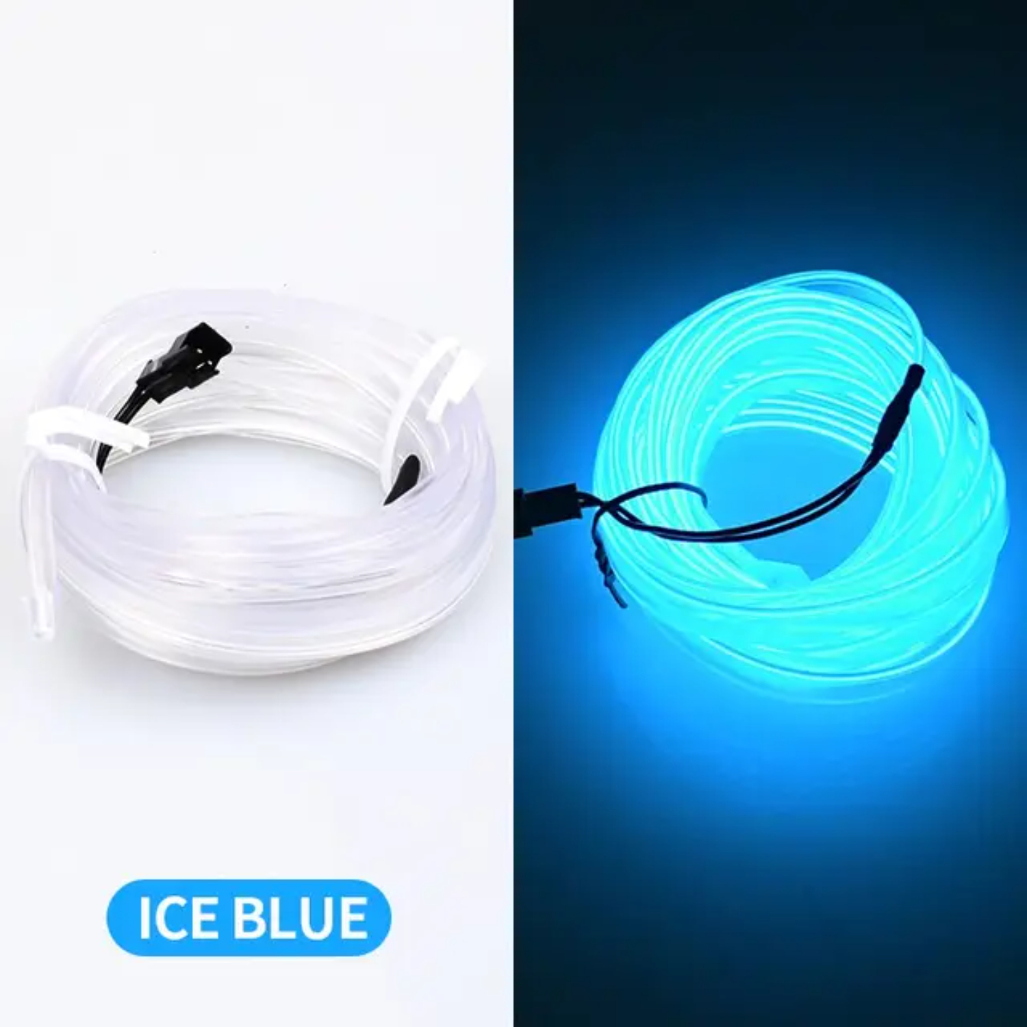 LAXLNG Flexible DIY 5m LED Ambient Car Interior Lighting Strip with USB ...