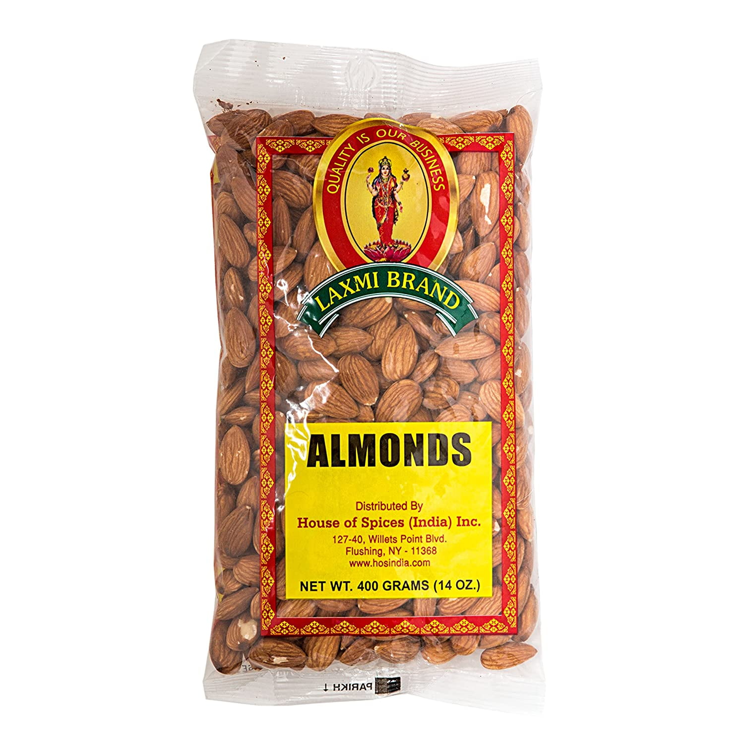 LAXMI All Natural Gourmet Whole Almonds - 14oz - Walmart.com