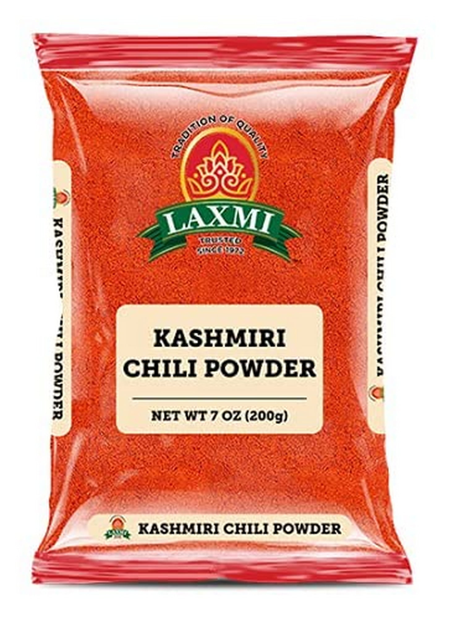 LAXMI Brand Authentic Indian Kashmiri Chili Powder, Mild and Vibrant ...