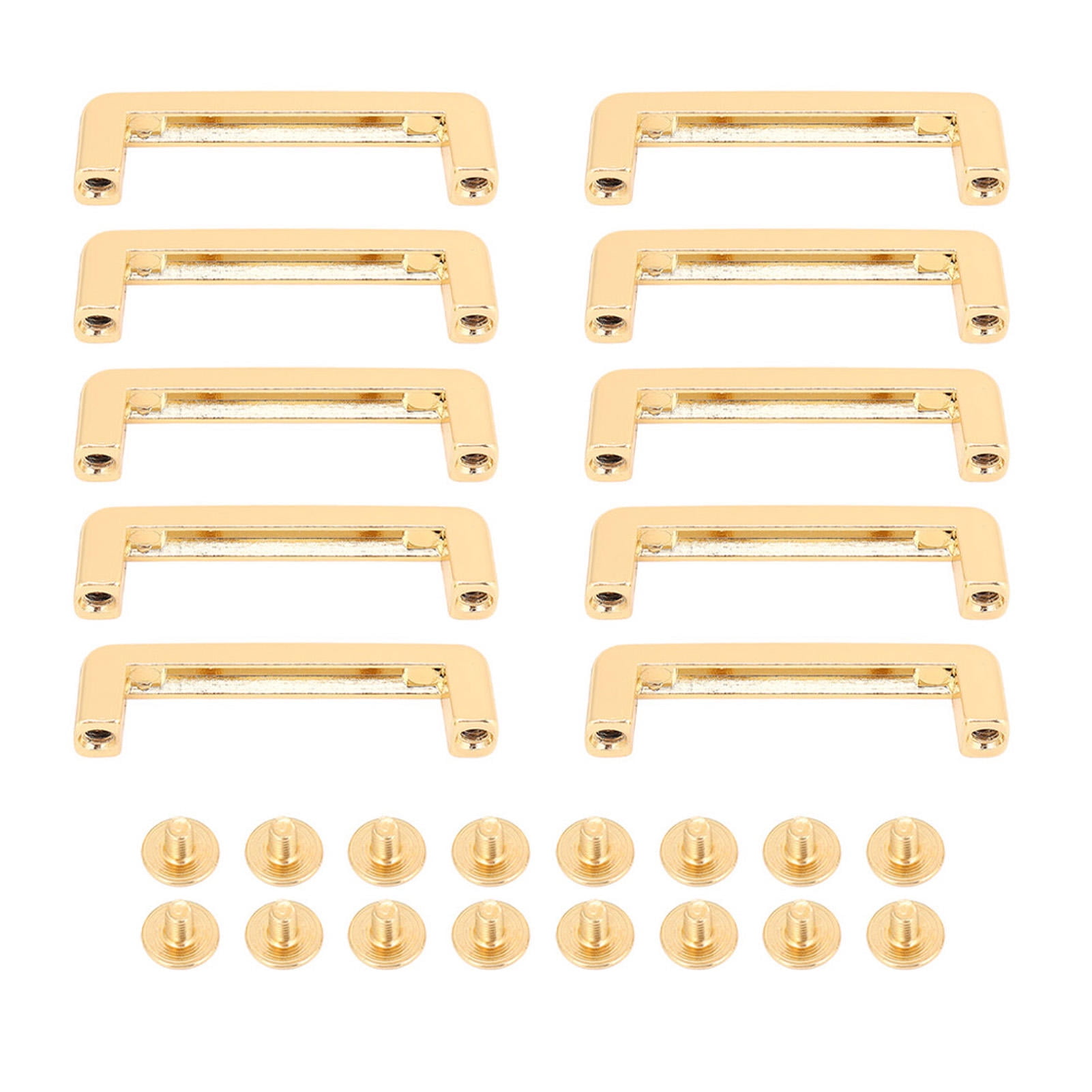 LAZIOEGR 10‑Set Gold Arch Bridge Buckles 23x7x6mm with 5.5mm Crossed ...