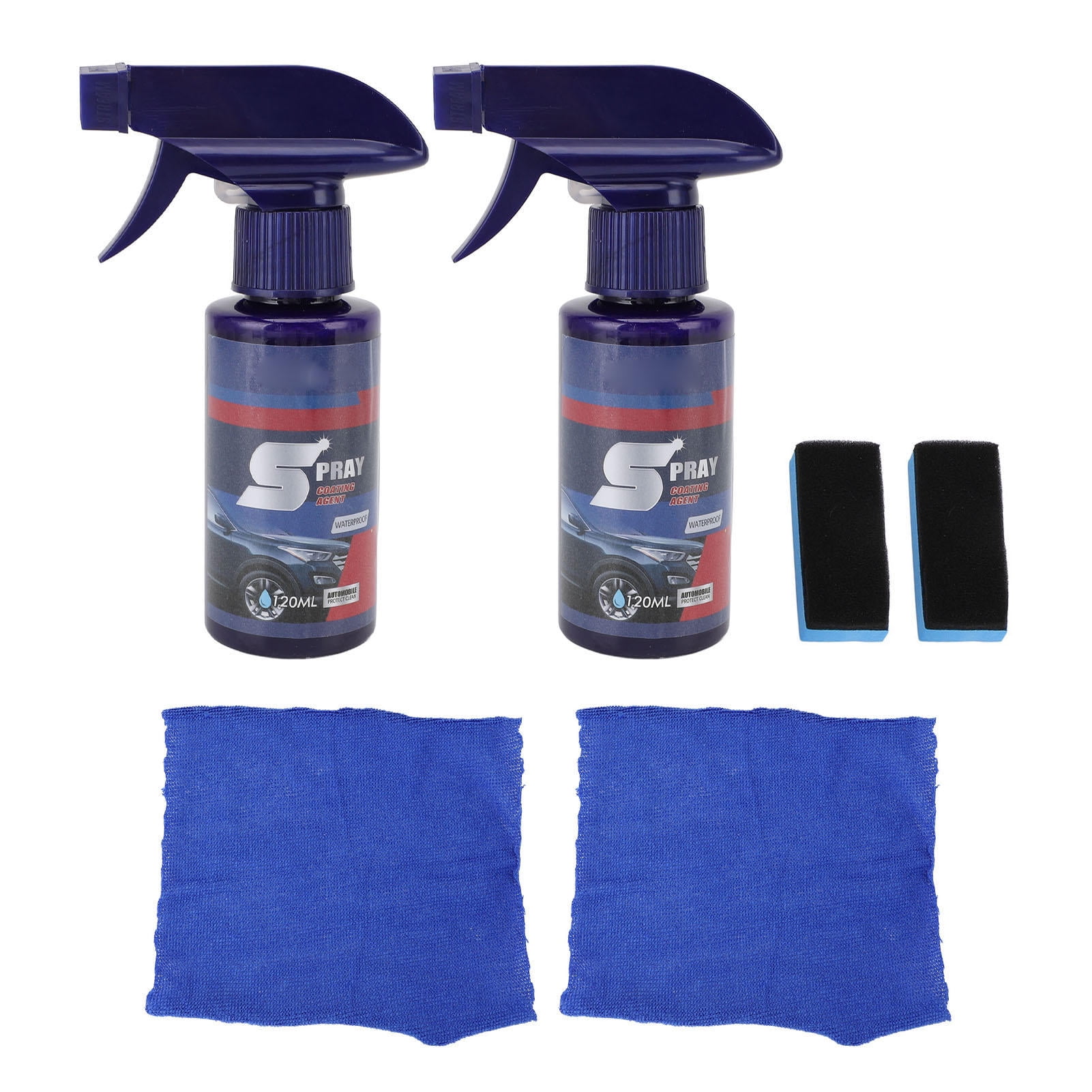 LAZIOEGR 120 ml Car Coating Spray – 2 Bottles, Water‑Proof, Stain‑Proof ...