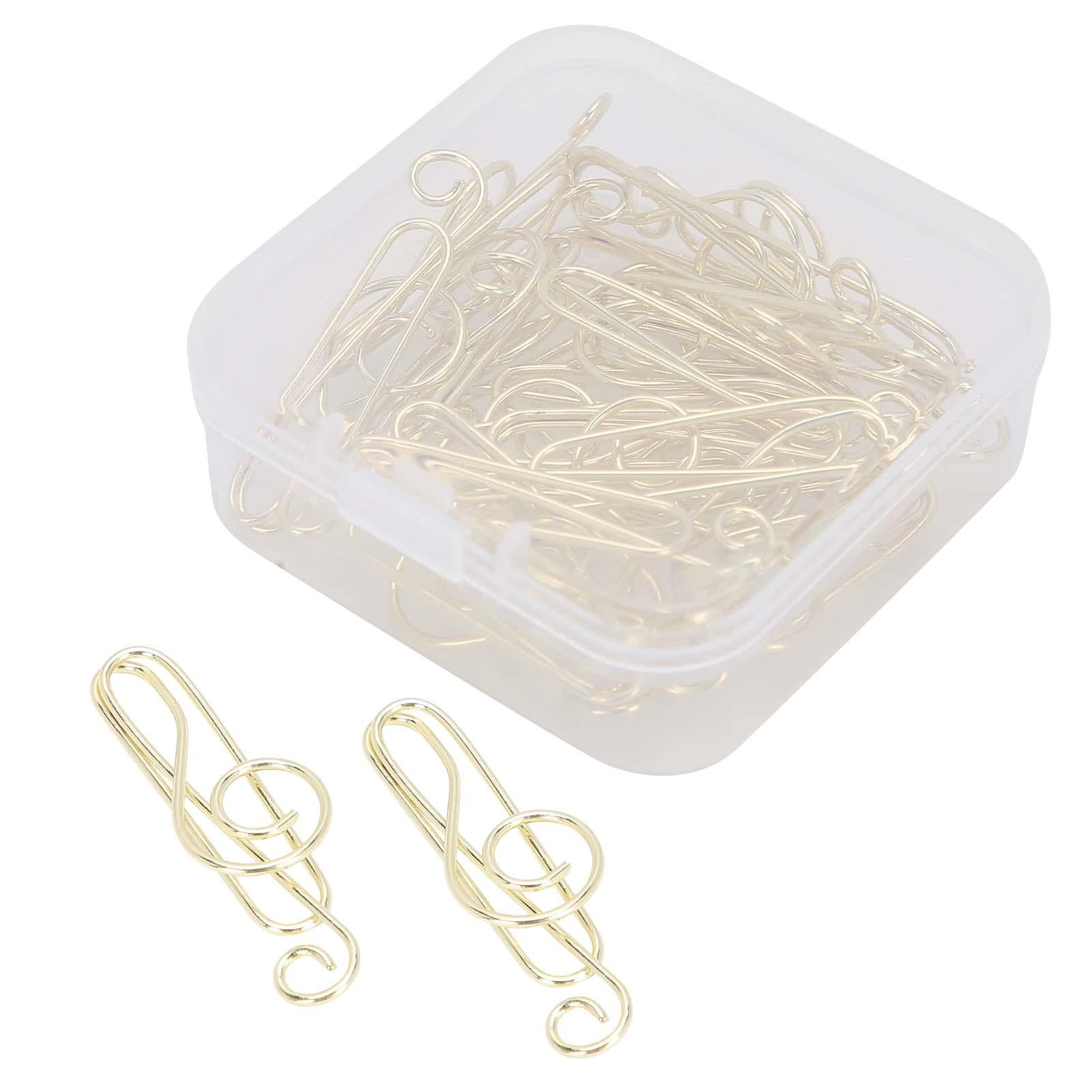 LAZIOEGR 20‑Pack Musical Note Paperclips – Lightweight, Rust‑Resistant ...