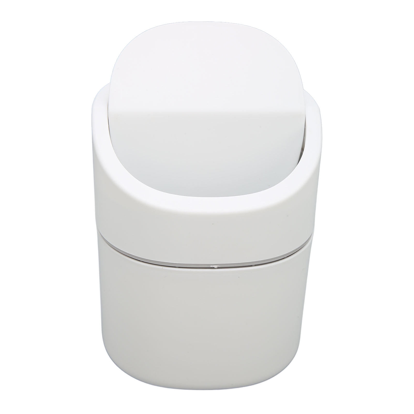 LAZIOEGR 2L Mini Desktop Trash Can with Flip‑Lid, Odor‑Control, Needle ...