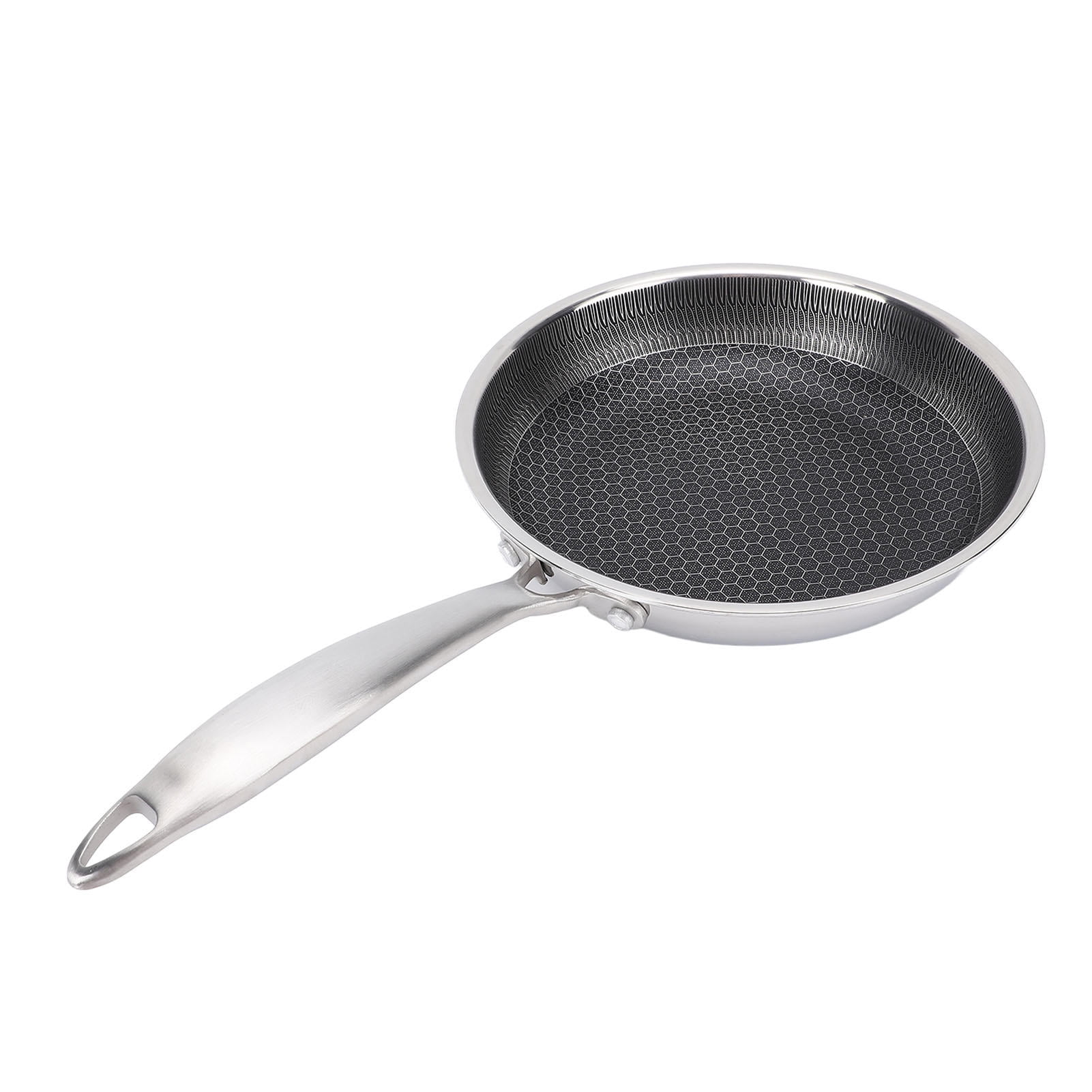 LAZIOEGR 30 cm 316 Stainless Steel Non‑Stick Frying Pan – Double ...
