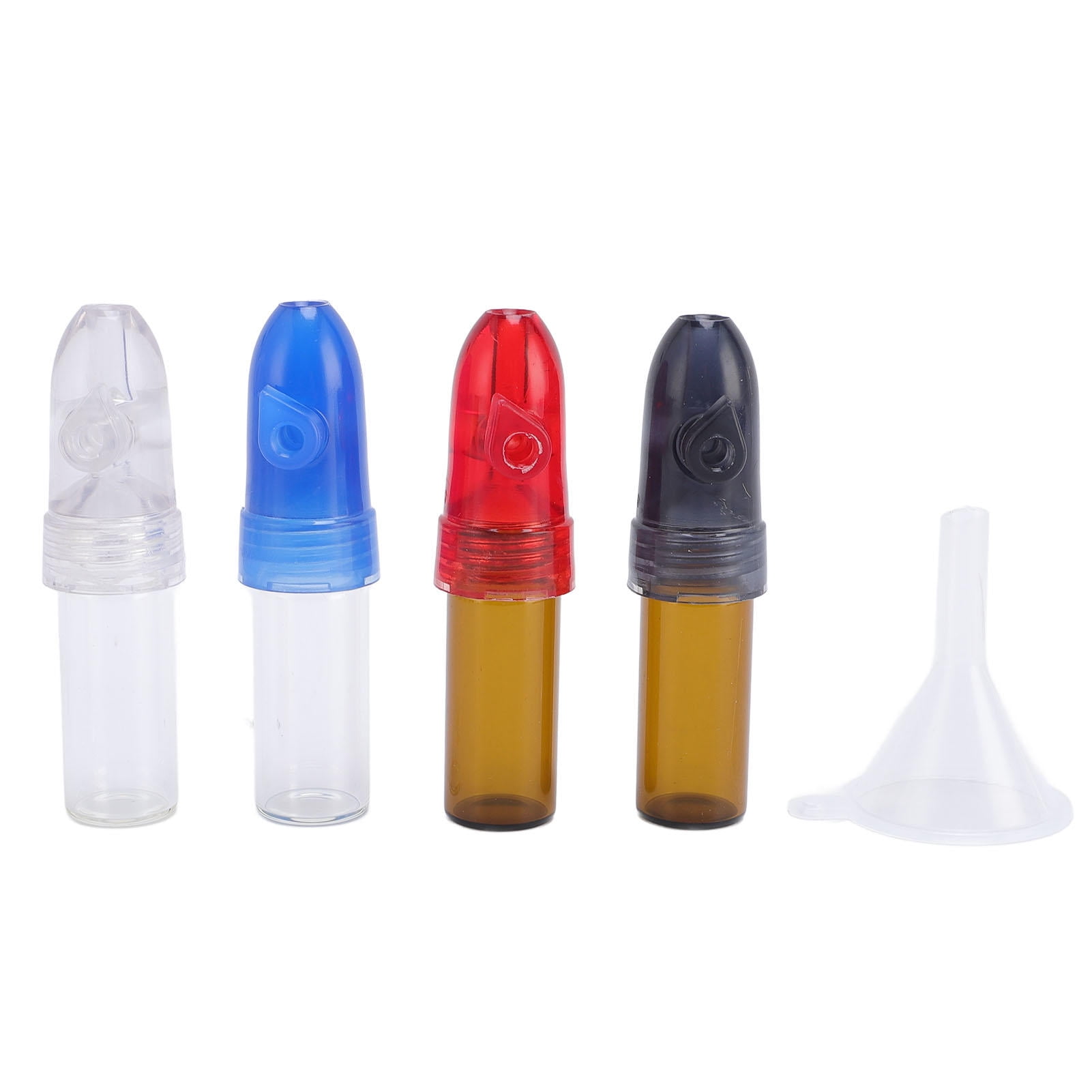 LAZIOEGR 4‑Pack Portable Spice Dispenser with Knob Switch, Refillable ...