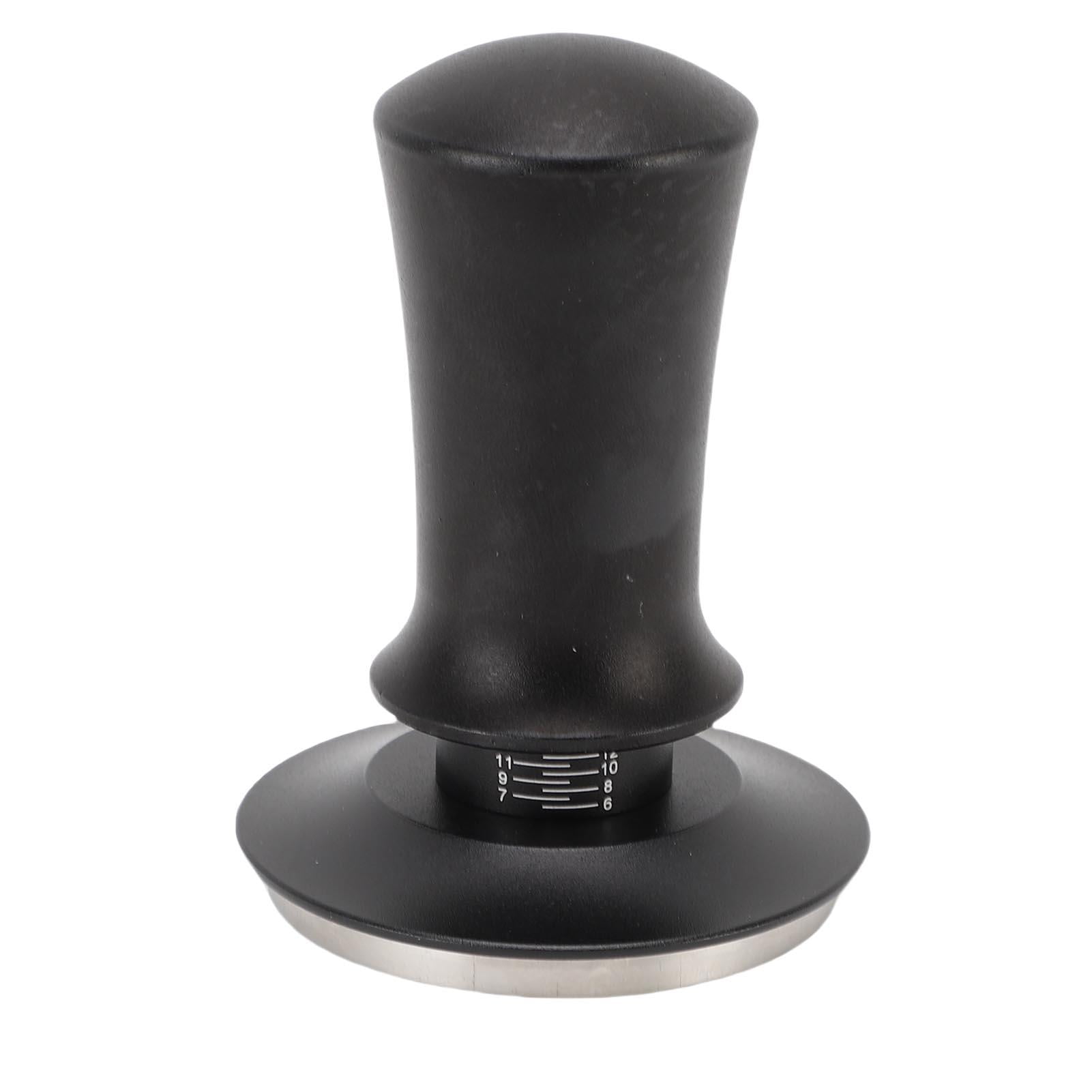 LAZIOEGR 58mm Stainless Steel Coffee Tamper - Black, with Built-in ...