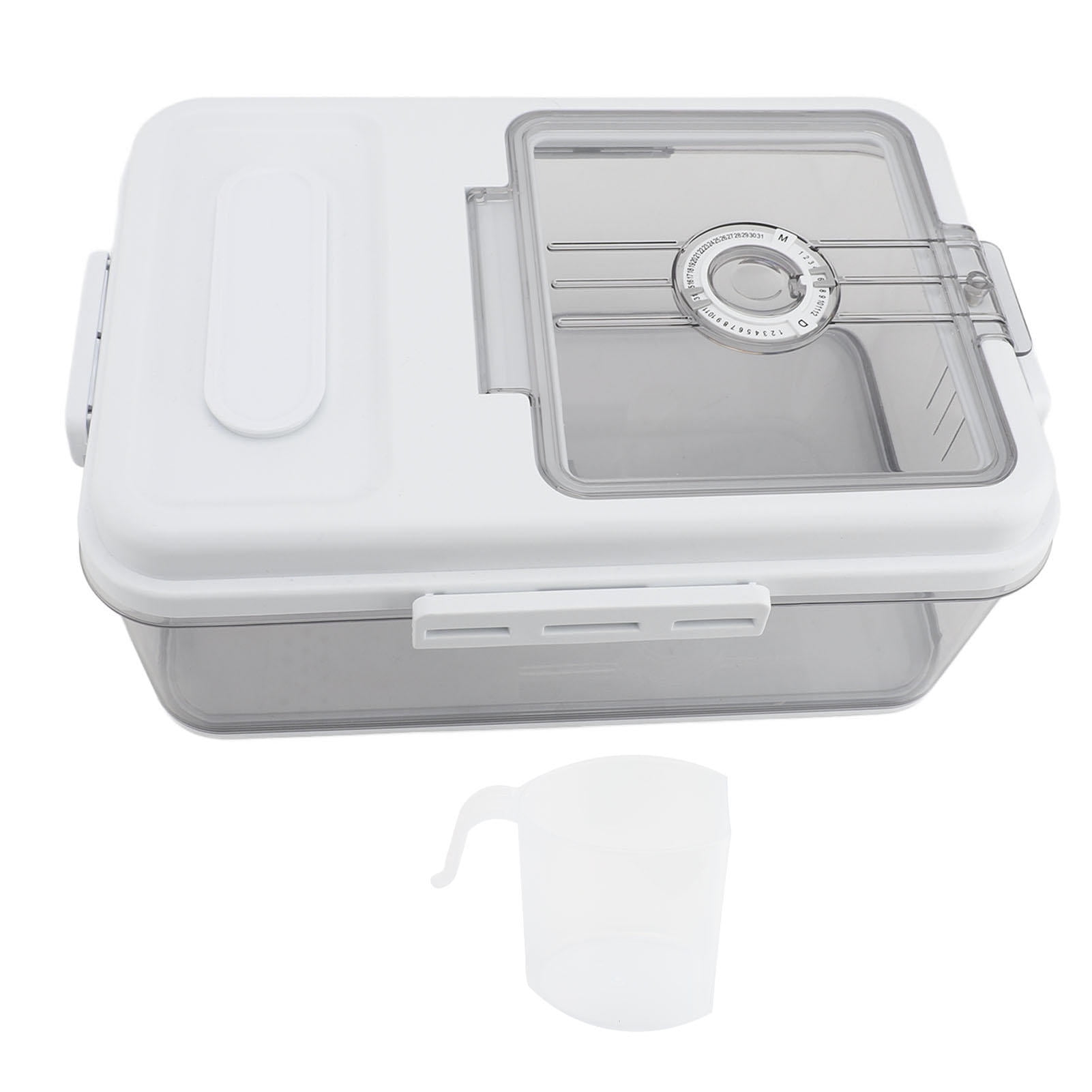 LAZIOEGR Airtight Bread & Snack Storage Box with Time‑Recording Lid ...