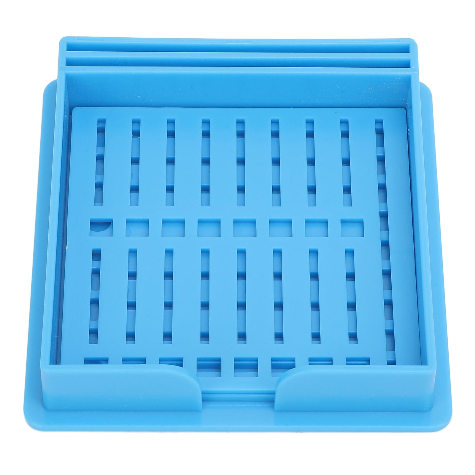 LAZIOEGR Compact Sticky Note Stencil Holder with Templates – 3x3” Blue ...