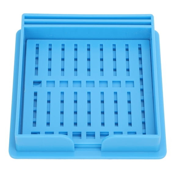 LAZIOEGR Compact Sticky Note Stencil Holder with Templates – 3x3” Blue ...