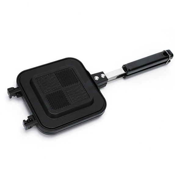 LAZIOEGR Double‑Sided Aluminum Sandwich Frying Pan – Anti‑Stick, Non ...