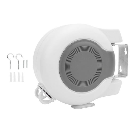 LAZIOEGR Dual‑Line Retractable Clothesline – Heavy‑Duty, Space‑Saving ...