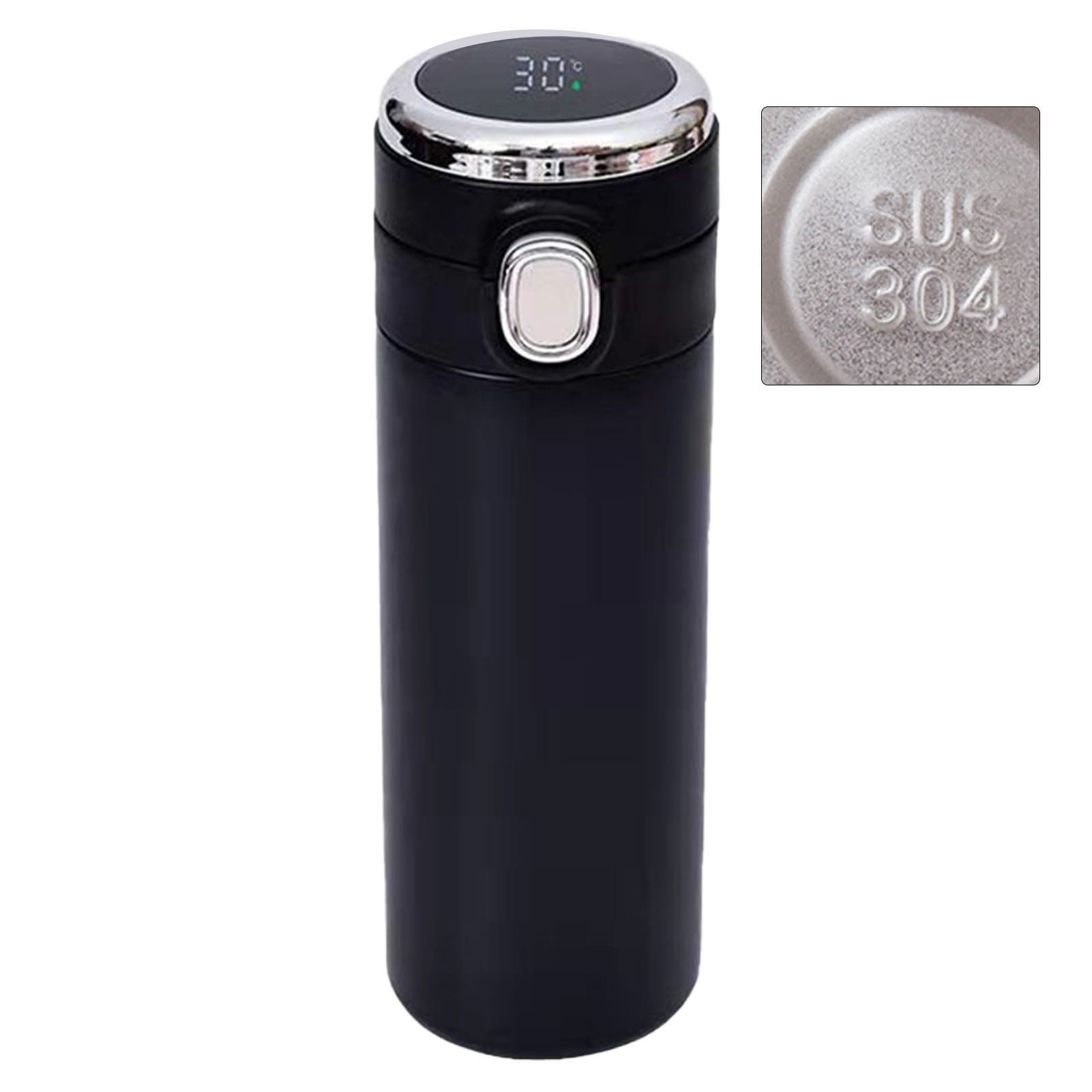 LAZIOEGR Smart Insulation Cup Double Layer Stainless Steel Thermal ...