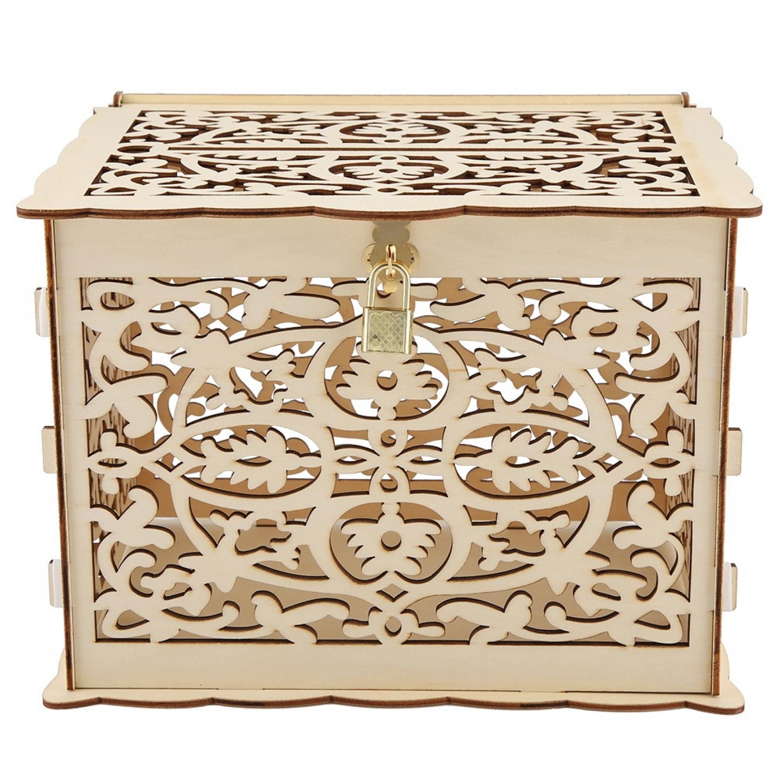 LAZIOEGR Wedding Card Box with Keys DIY Money Gift Box For Birthday ...