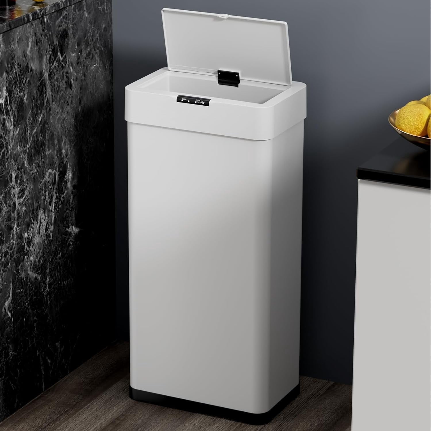 LAZY BUDDY 13.2 Gallon Touchless Motion Sensor Trash Can, Automatic ...