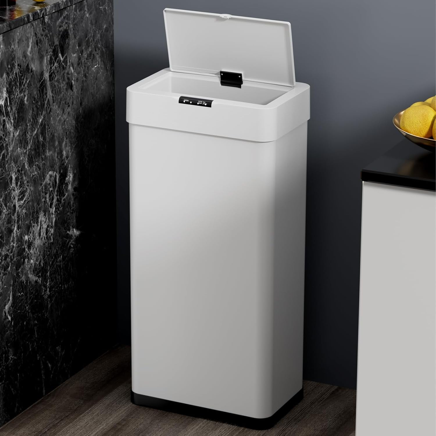 LAZY BUDDY 18.5 Gal Automatic Trash Can, 70L Motion Sensor Garbage Bin ...