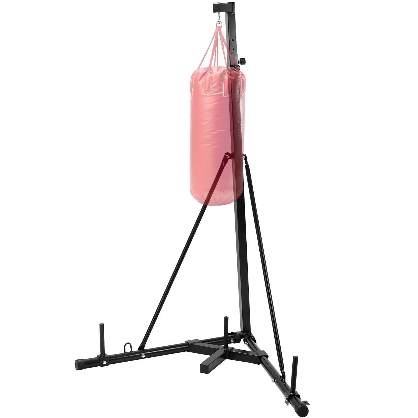 LAZY BUDDY Heavy Bag Stand, Height Adjustable Punching Bag Stand Holds ...