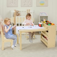 Sweet Time Wooden Toddler Activity Table and Chair Set, Kids Craft ...