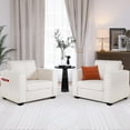 LAZZO Accent Chairs Set of 2 (Cream Beige) - Walmart.com