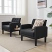 Studio Living Harvard Modern Swivel Accent Chair, Blue Chenille Fabric ...