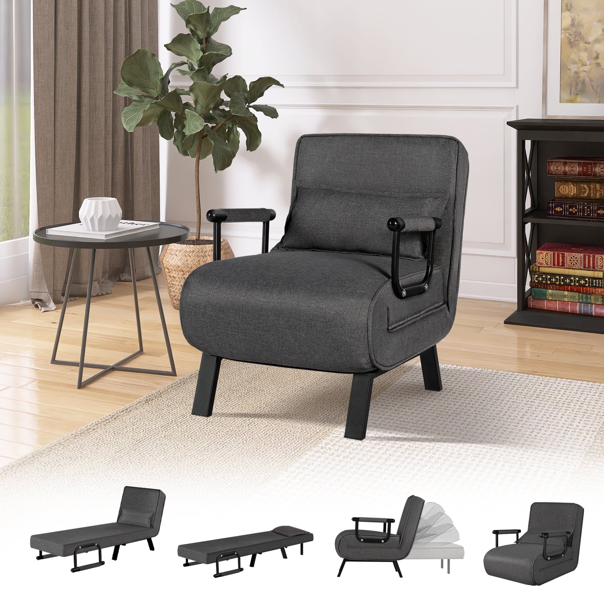 LAZZO Modern Convertible Sofa Bed: 3-in-1 Multifunctional Sleeper for ...