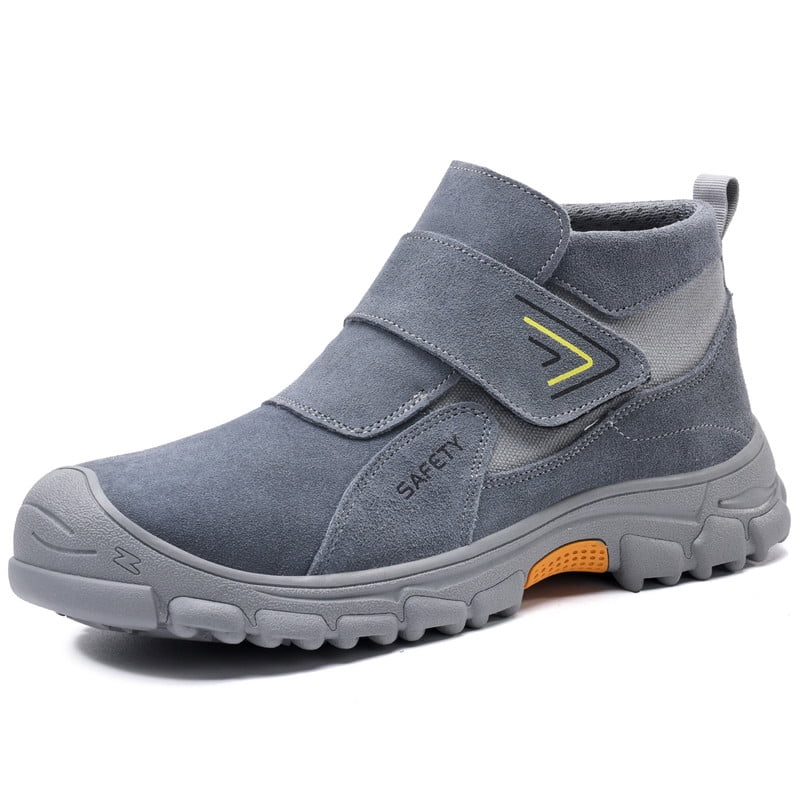 LAoutun Work Boots for Men Welding Steel Toe Boots Indestructible ...