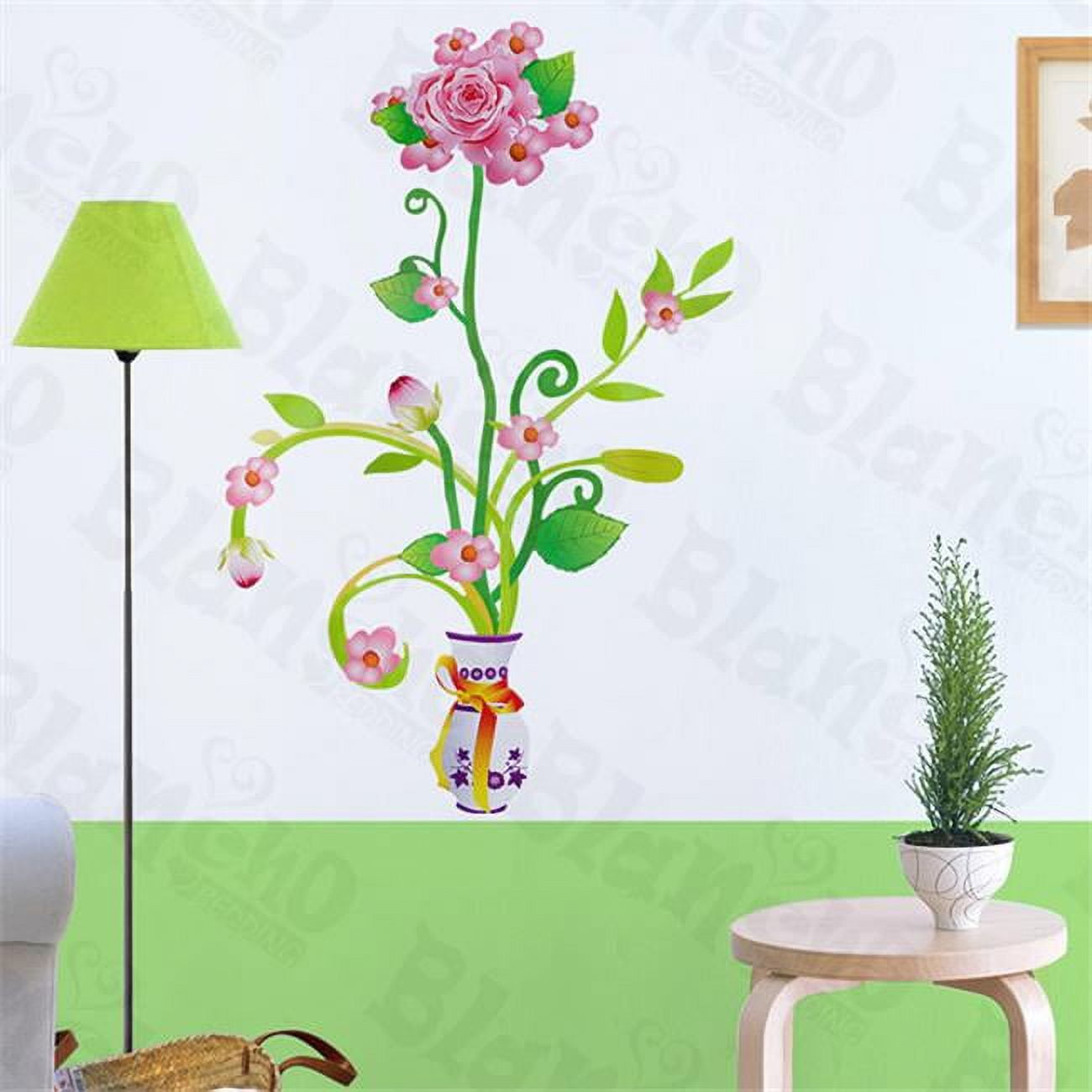 LB-1639 Delightful Flowerpot - Wall Decals Stickers Appliques Home ...