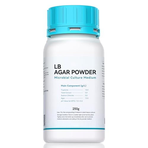 LB Agar Powder 250 Grams - Makes over 350 to 500 Agar Petri Dishes ...