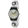 Swatch LB160G Chessboard White Dial Stainless Steel Bracelet Women's ...