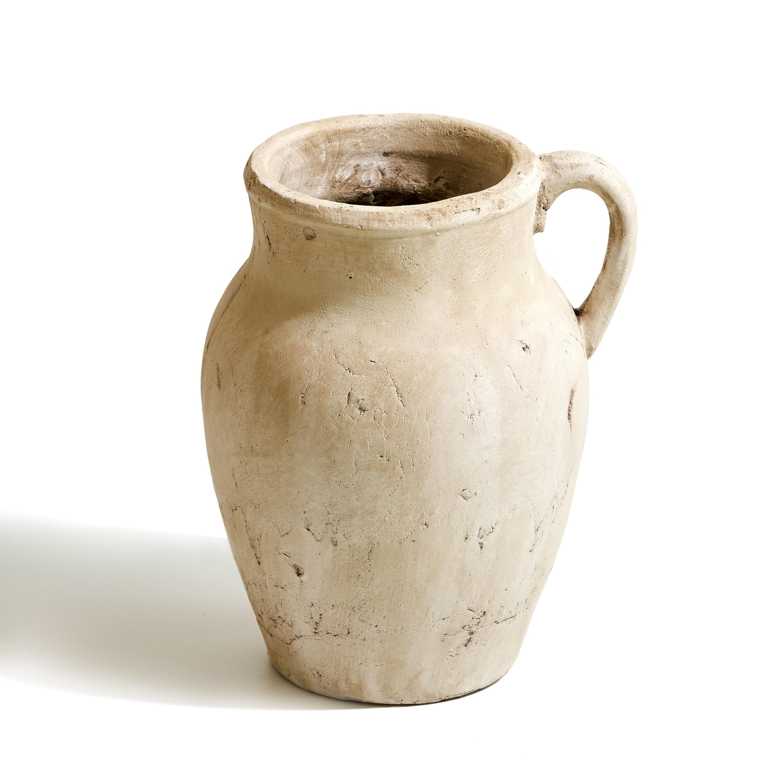 LB2 Rustic Ceramic Vase, 10.6 Inch Tall Zen Style vase, Terra Cotta ...