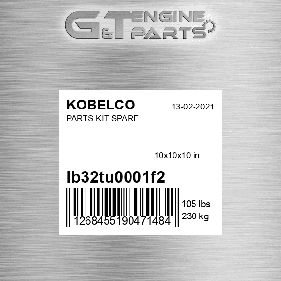 LB32TU0001F2 PARTS KIT SPARE fits KOBELCO (New OEM) - Walmart.com
