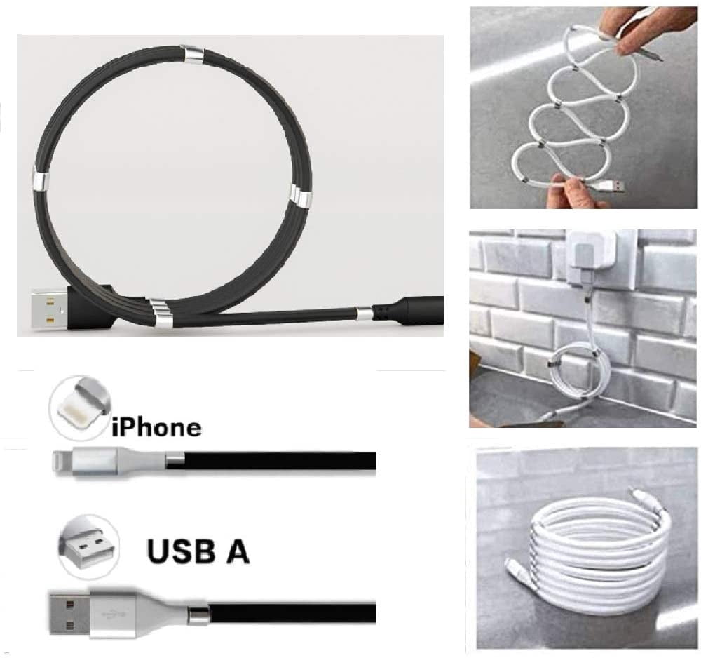 LBC Lightning Cable Cord with Magnetic Data Cable Organizers, Magnetic ...