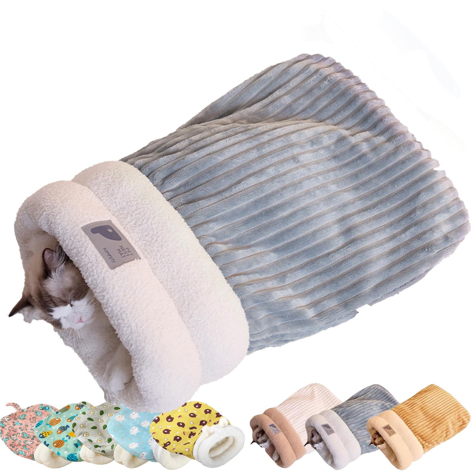 LBDOUNY Cozy Pet Nest for Cats and Dogs,Portable Calming pet nests ...