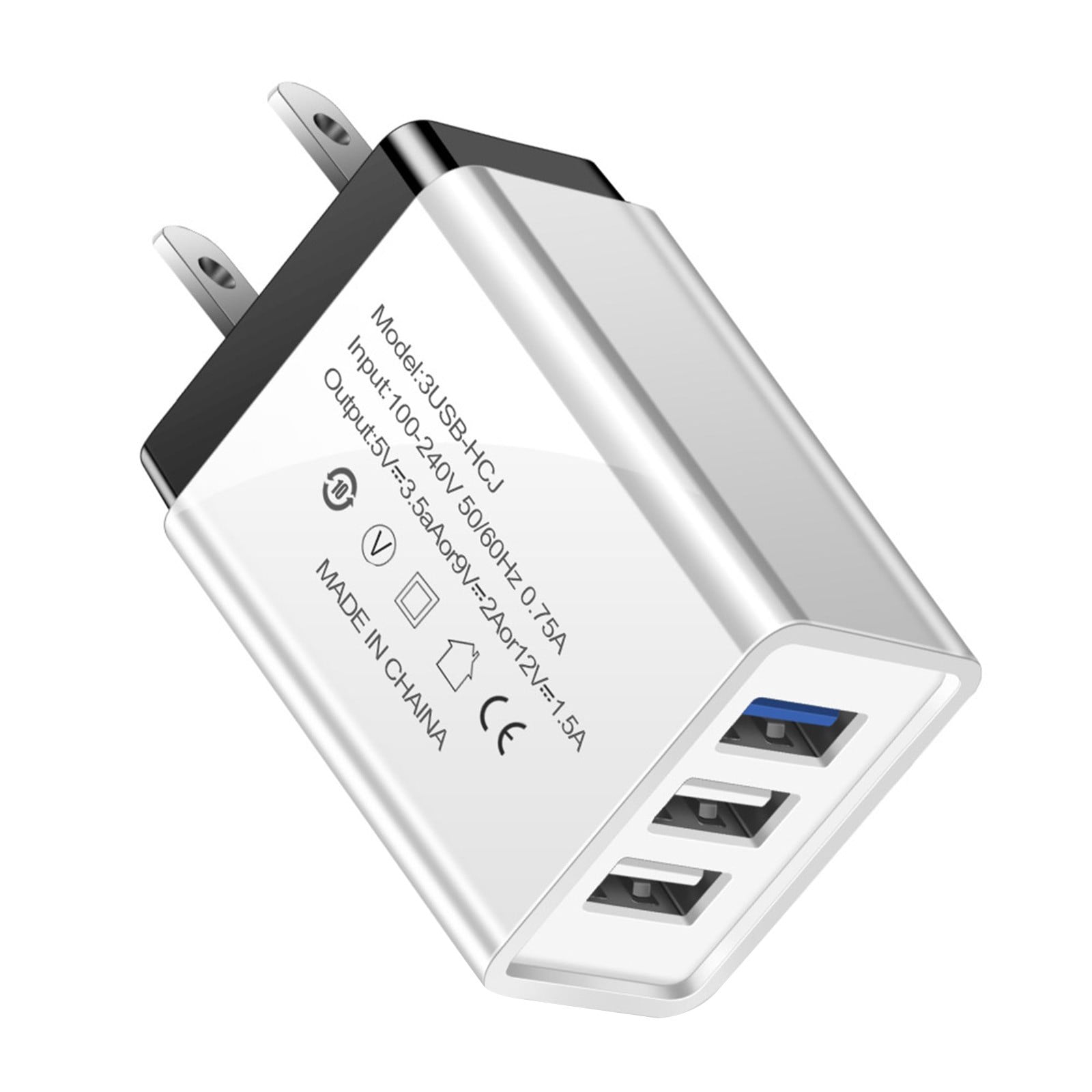 LBECLEY 2 Way Plug Adapter Outdoor Adapter 3Usb Usb Home Charger Wall ...