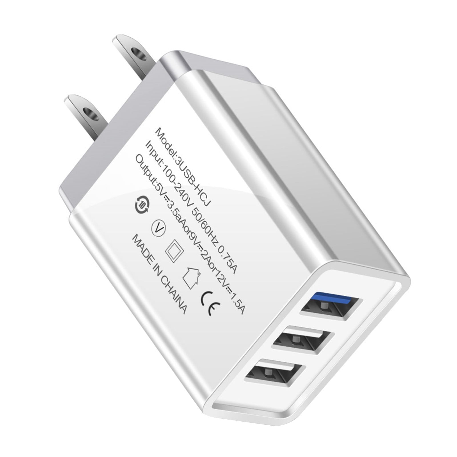 LBECLEY 2 Way Plug Adapter Outdoor Adapter 3Usb Usb Home Charger Wall ...