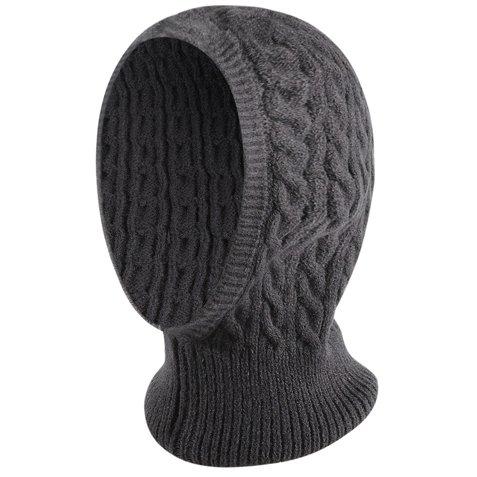 LBECLEY Lined Trapper Large Fleece Adult Toboggan Snow Winter Hat for ...