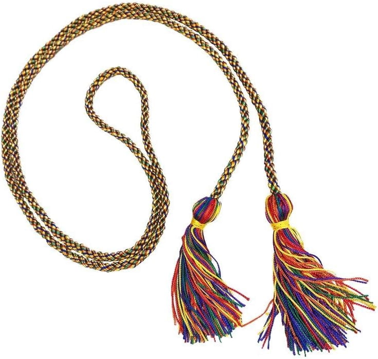 LBGTQ+ Graduation Honor Cords - 68” Length - Rainbow Colored - Secure ...