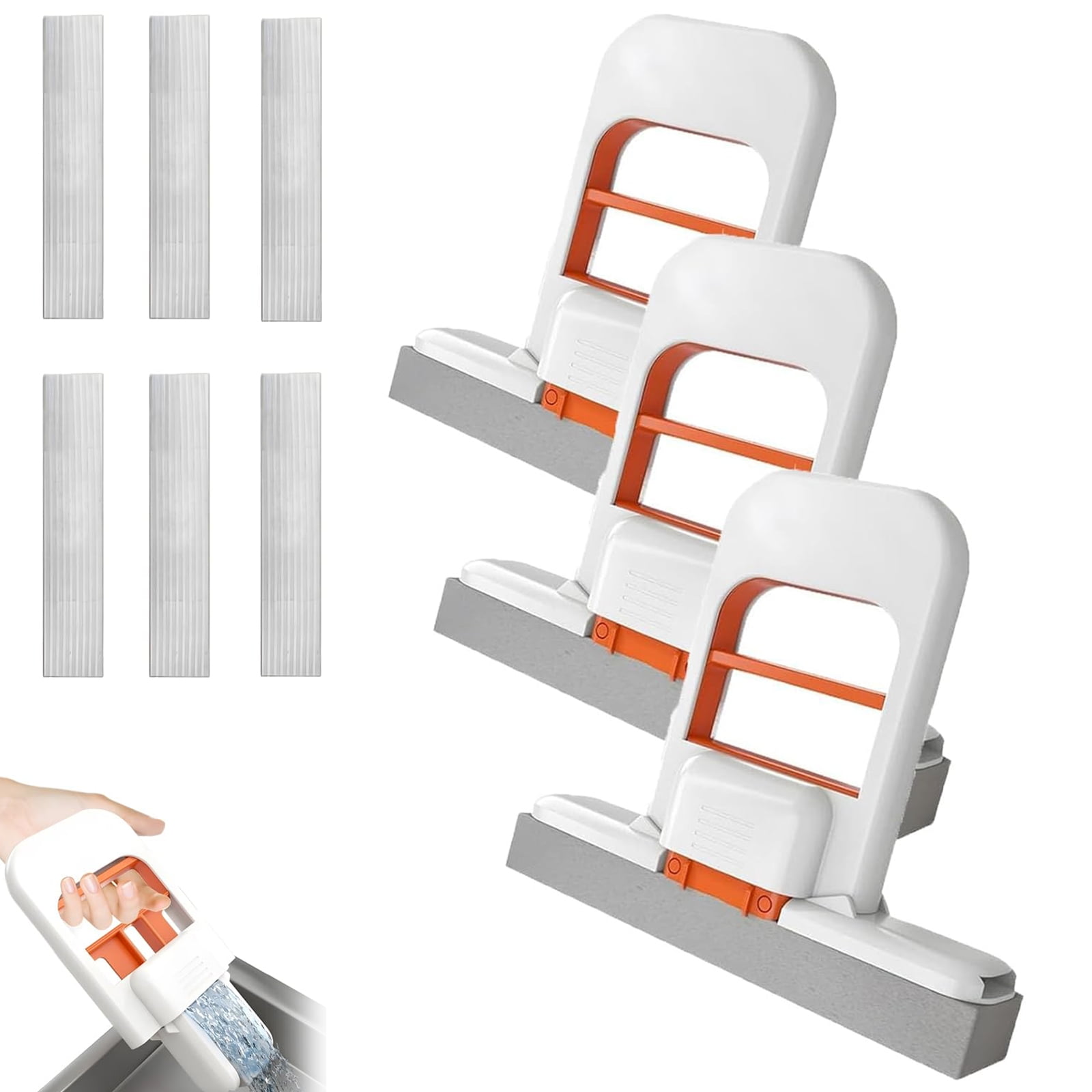 LBHGRMF Mini Foldable Desktop Mop, Mini Mop, Wet and Dry Use Cleaning ...