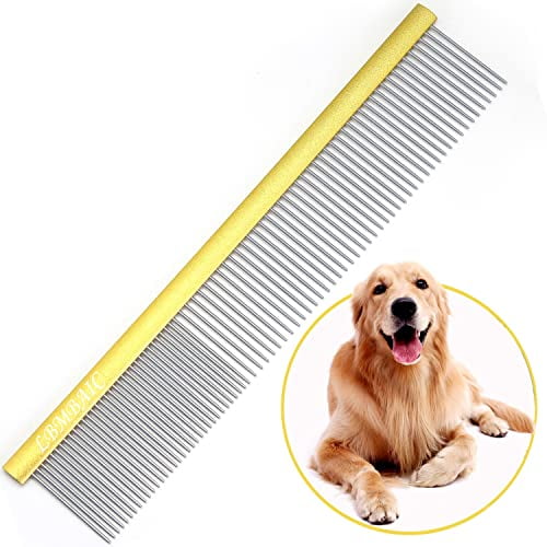 LBMBAIC 10inches Large Dog Comb for shedding matted hair for large dogs ...