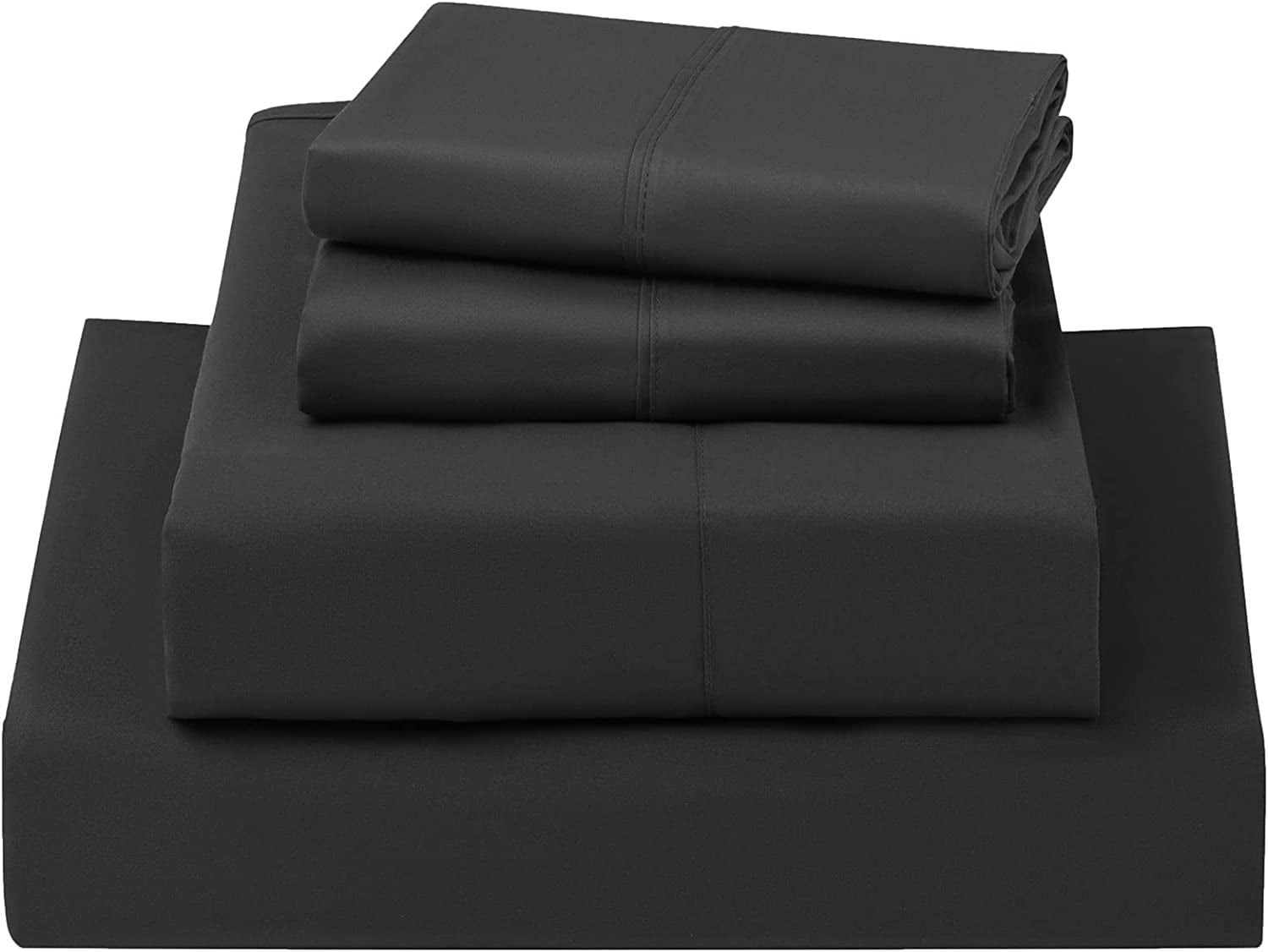 LBRO2M 1000 Thread Count 100% Cotton Full Size Sheets Set,Bed Sheet 4 ...