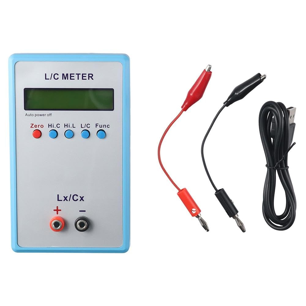LC-200A Handheld Inductance Capacitance Meter, High Precision Handheld LC Inductor Capacitor ...