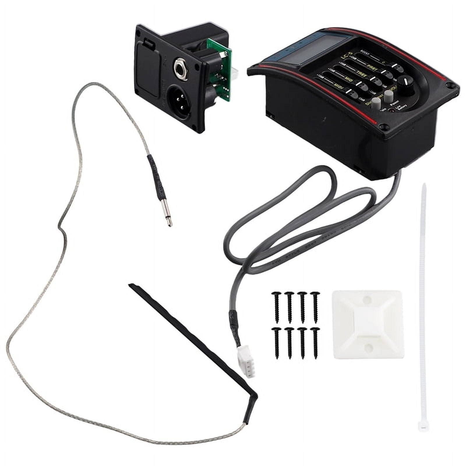 LC-5 5 Bands Guitar Pickup EQ Equalizer Acoustic Guitar Preamp EQ ...